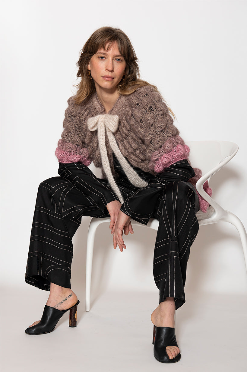 LETANNE | Emma Matilda Mohair and Silk luxury handmade knitwear Jacket ...